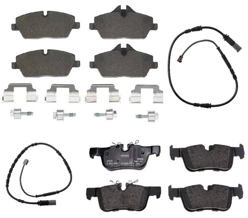 BMW Disc Brakes Kit – Pads Front and Rear Genuine BMW 3039118KIT