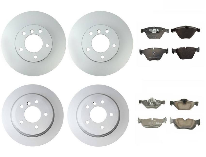 BMW Brake Pad and Rotor Kit – Front and Rear 312mm/300mm Genuine BMW BM ...