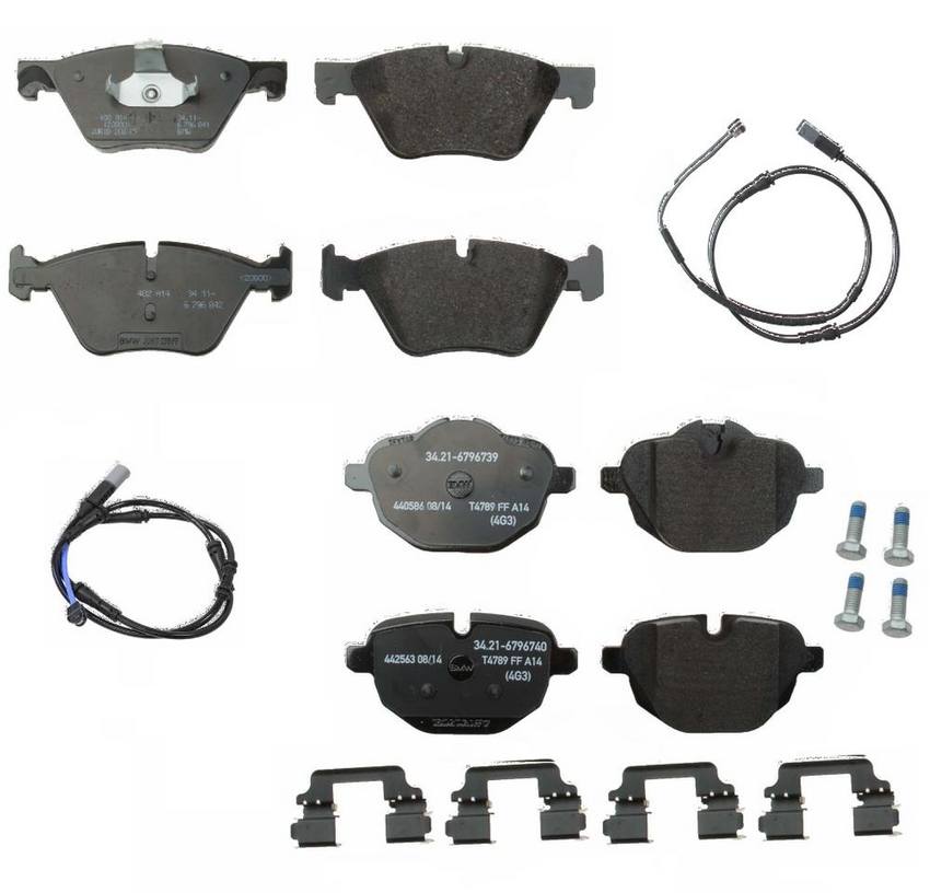 BMW Disc Brakes Kit – Pads Front and Rear Genuine BMW 3052360KIT