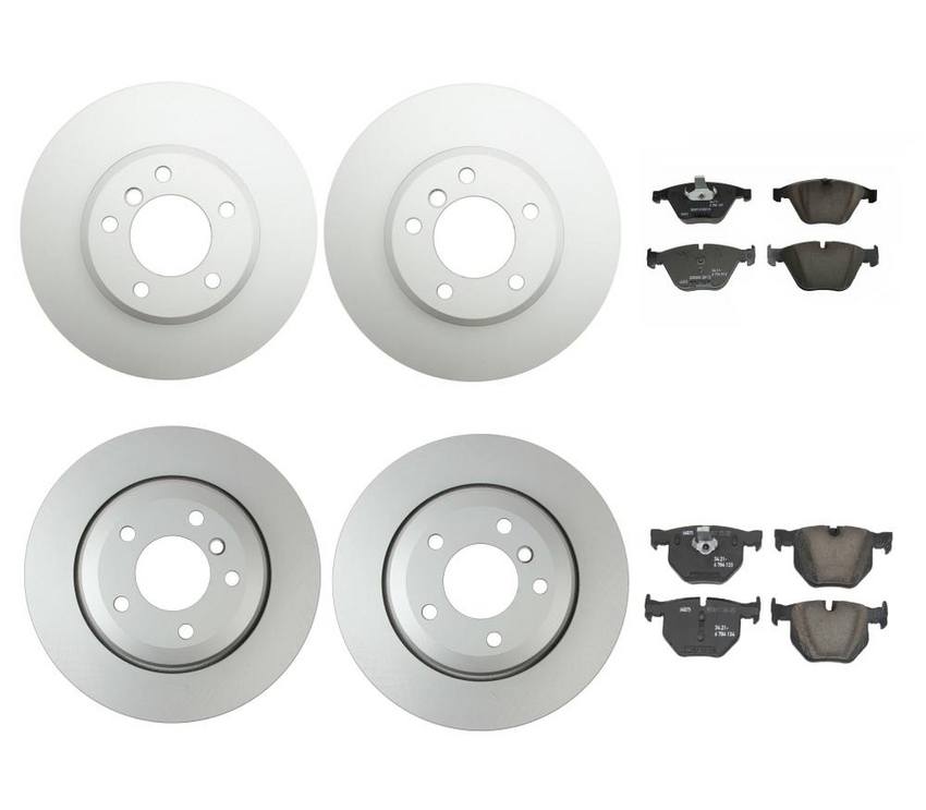 BMW Brake Pad and Rotor Kit – Front and Rear 324mm/320mm Genuine BMW BM ...