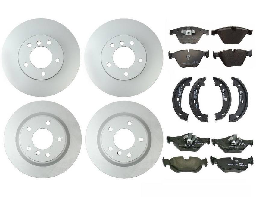 BMW Brake Pad and Rotor Kit – Front and Rear 312mm/300mm Genuine BMW BM ...