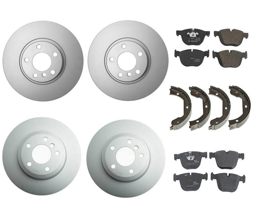 BMW Brake Pad and Rotor Kit – Front and Rear 348mm/345mm Genuine BMW BM ...