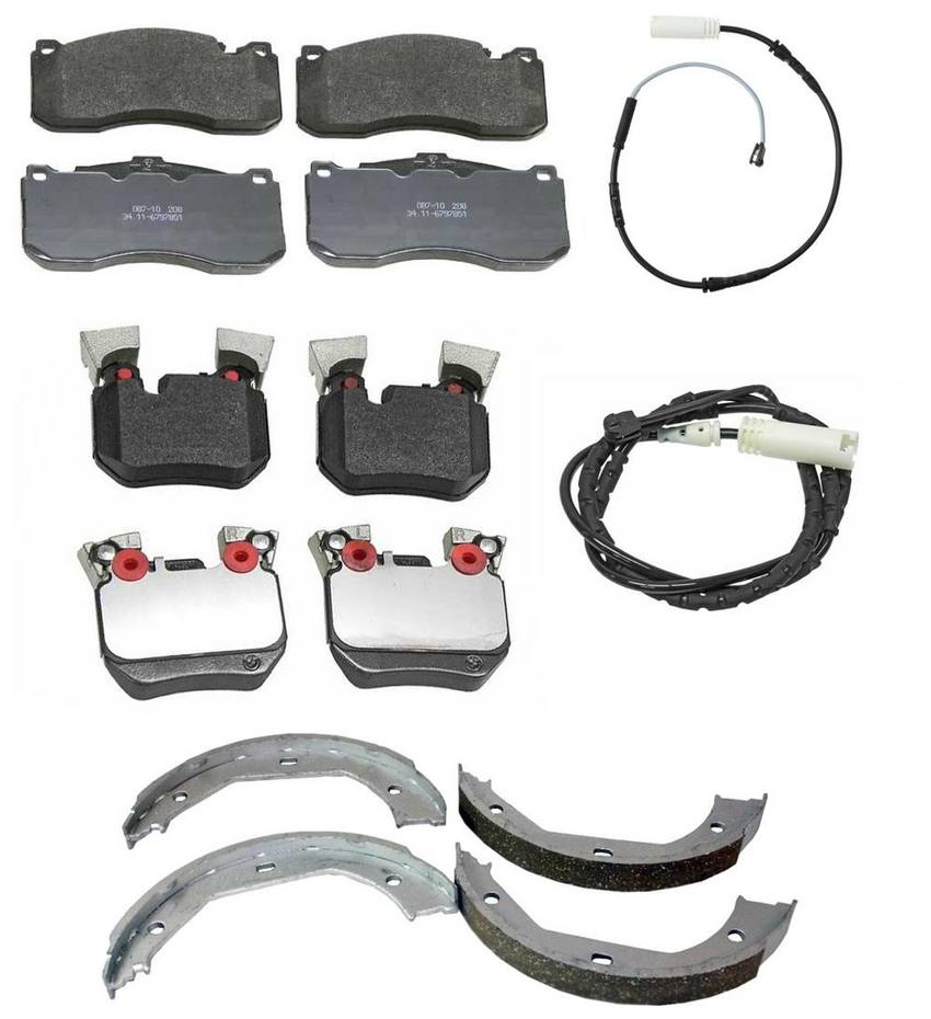 BMW Disc Brakes Kit – Pads Front and Rear Genuine BMW 3054925KIT