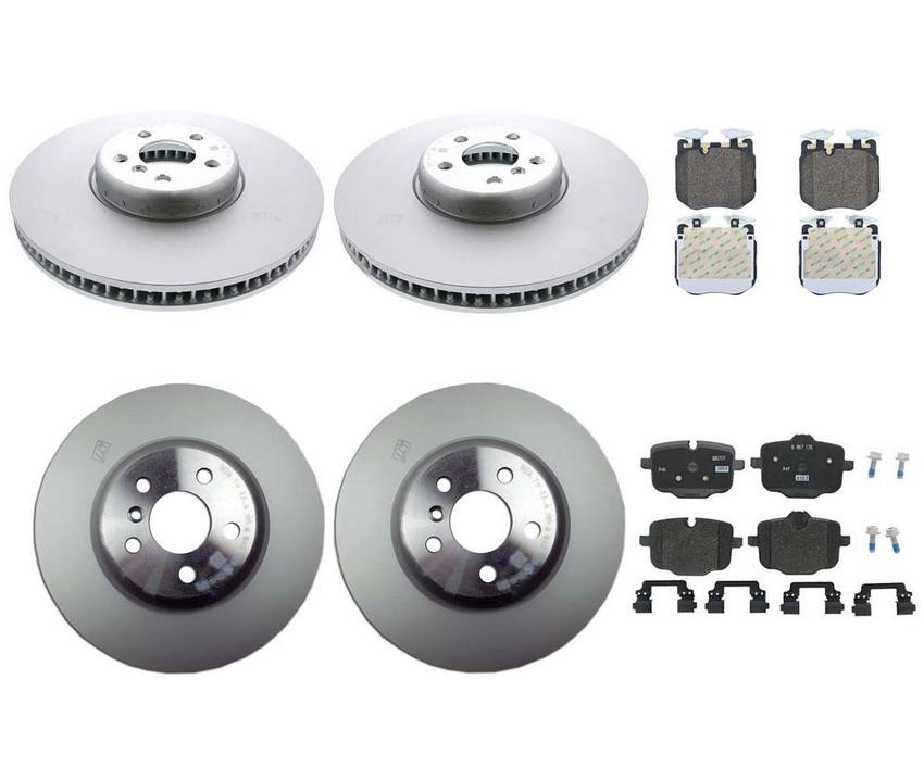 BMW Brake Pad and Rotor Kit – Front and Rear 374mm/345mm Genuine BMW BM ...