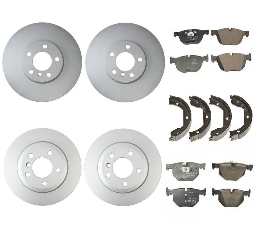 BMW Brake Kit – Pads and Rotors Front & Rear (332mm/320mm) Genuine BMW ...