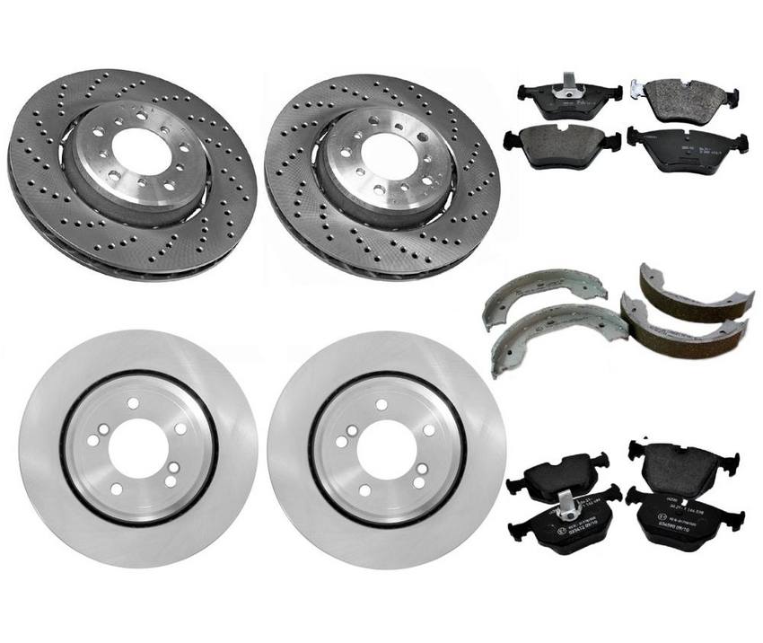 BMW Brake Pad and Rotor Kit – Front and Rear 325mm/328mm Genuine BMW BM ...