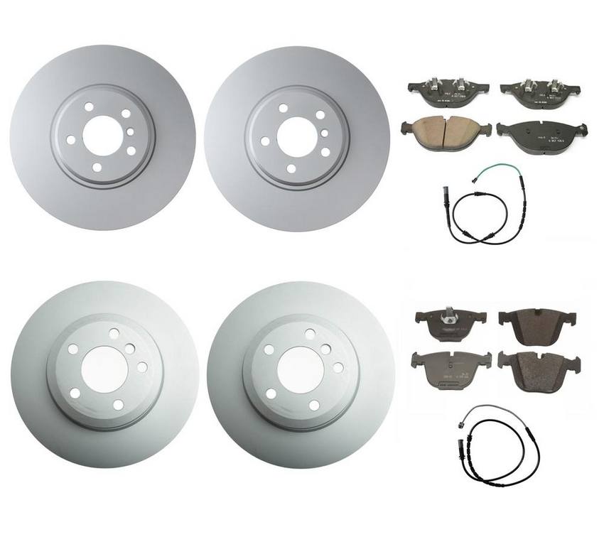 BMW Brake Pad and Rotor Kit – Front and Rear (365mm/345mm) Genuine BMW ...
