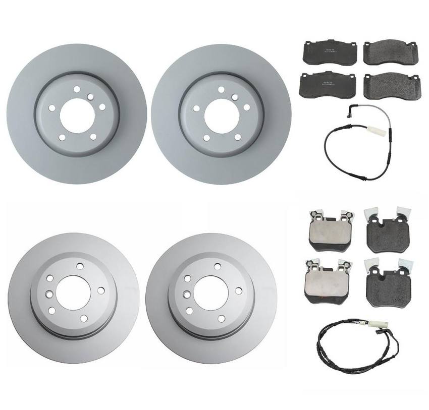 BMW Brake Pad and Rotor Kit – Front and Rear 338mm/324mm Genuine BMW BM ...