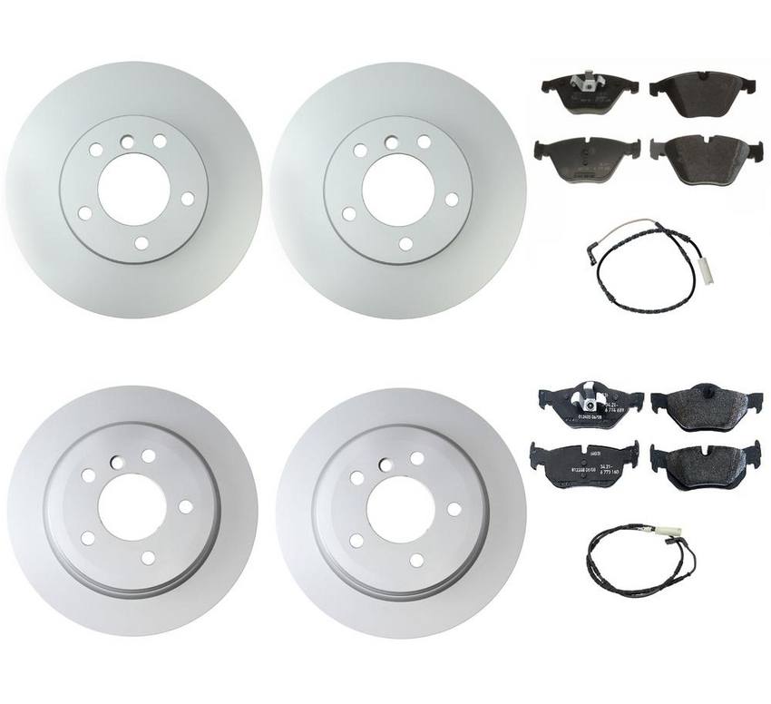 BMW Brake Pad and Rotor Kit – Front and Rear 312mm/300mm Genuine BMW BM ...