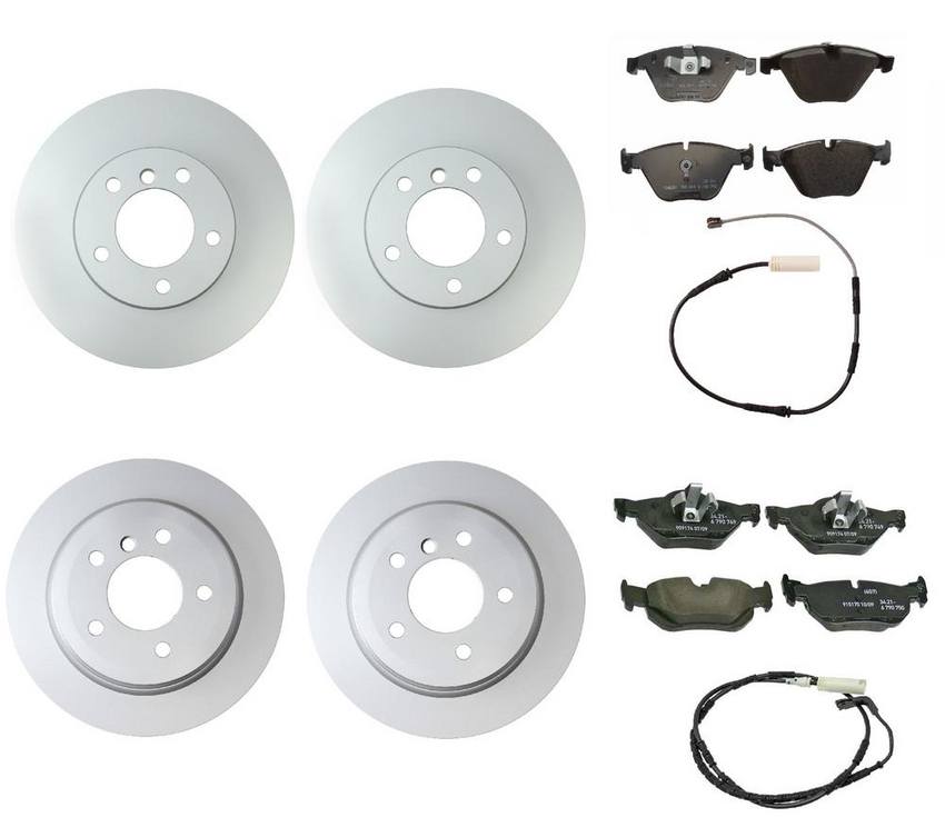 BMW Brake Pad and Rotor Kit – Front and Rear 312mm/300mm Genuine BMW BM ...