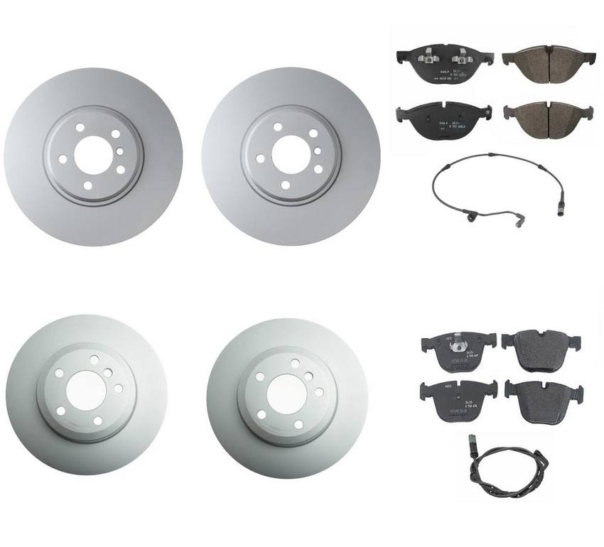 Brake Pad and Rotor Kit – Front and Rear (365mm/345mm) Genuine BMW BM ...