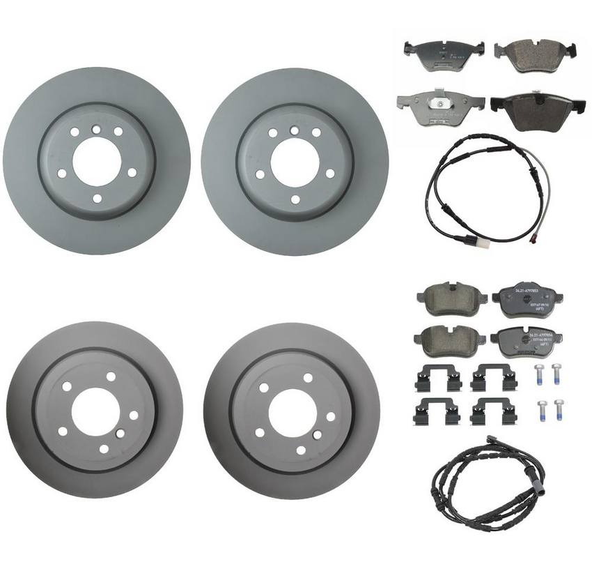 BMW Brake Pad and Rotor Kit – Front and Rear 330mm/300mm Genuine BMW BM ...