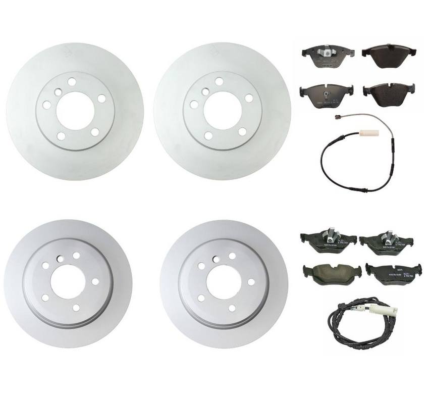 BMW Brake Pad and Rotor Kit – Front and Rear 312mm/300mm Genuine BMW BM ...