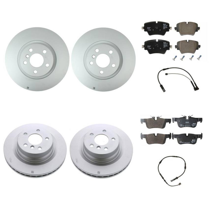 BMW Brake Kit – Pads and Rotors Front & Rear (330mm/300mm) Genuine BMW ...