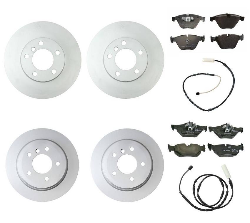 BMW Brake Kit – Pads and Rotors Front & Rear (312mm/300mm) Genuine BMW ...