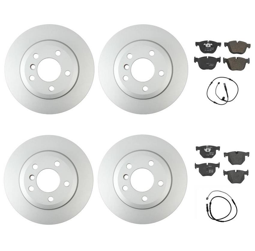 BMW Brake Pad and Rotor Kit – Front and Rear 332mm/320mm Genuine BMW BM ...