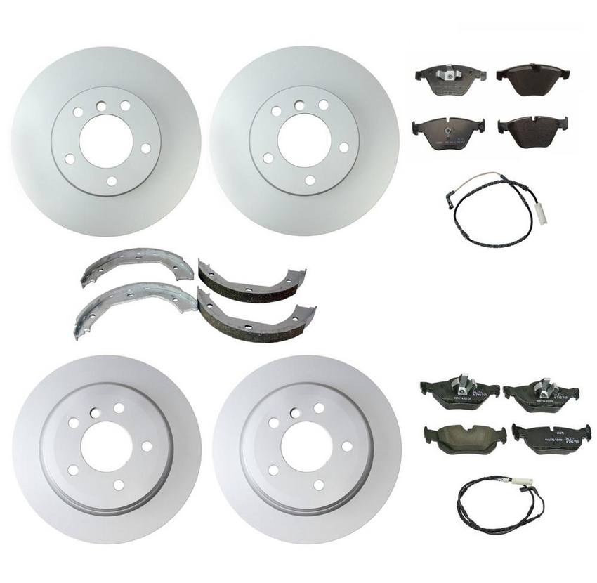 BMW Brake Pad and Rotor Kit – Front and Rear 312mm/300mm Genuine BMW BM ...