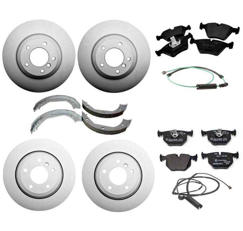 BMW Brake Pad and Rotor Kit – Front and Rear 325mm/320mm Genuine BMW BM ...