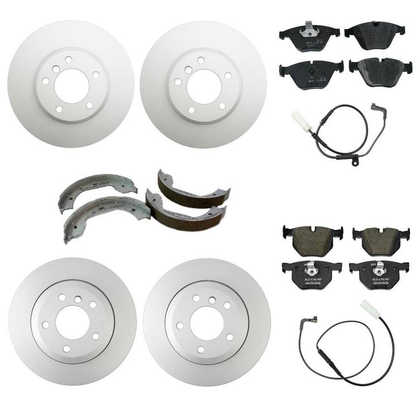 BMW Brake Pad and Rotor Kit – Front and Rear 324mm/320mm Genuine BMW BM ...