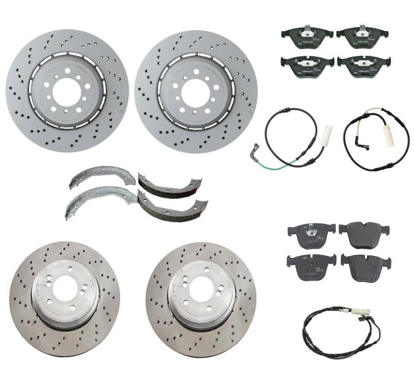 BMW Brake Pad and Rotor Kit – Front and Rear 360mm/350mm Genuine BMW BM ...