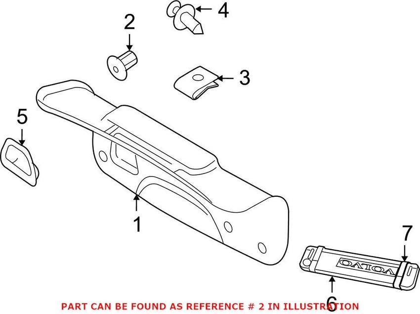 Volvo Trunk Panel Clip 30715711 Genuine Volvo 30715711