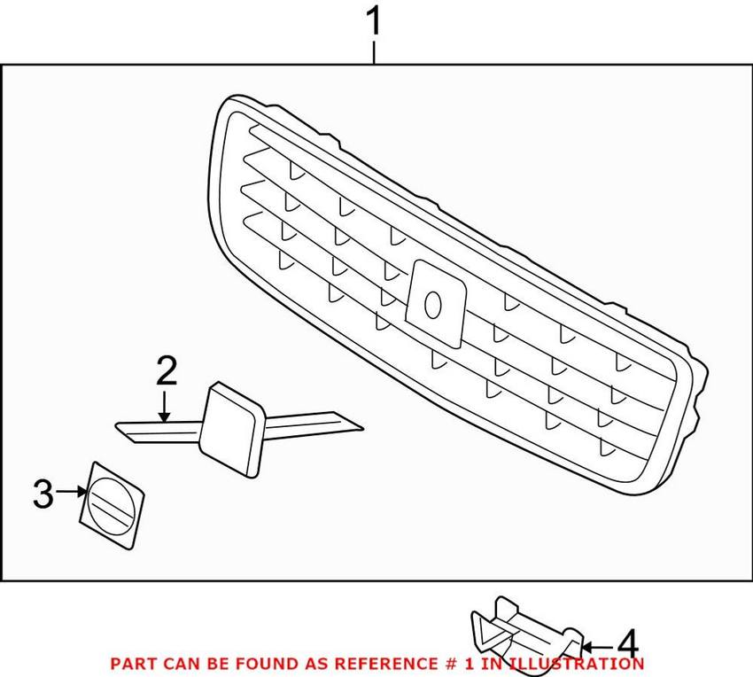Volvo Radiator Grille 30763226 Genuine Volvo 30763226