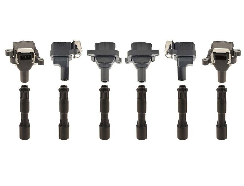 BMW Ignition Coil Kit - (With Connectors) 12131740477 - Bosch