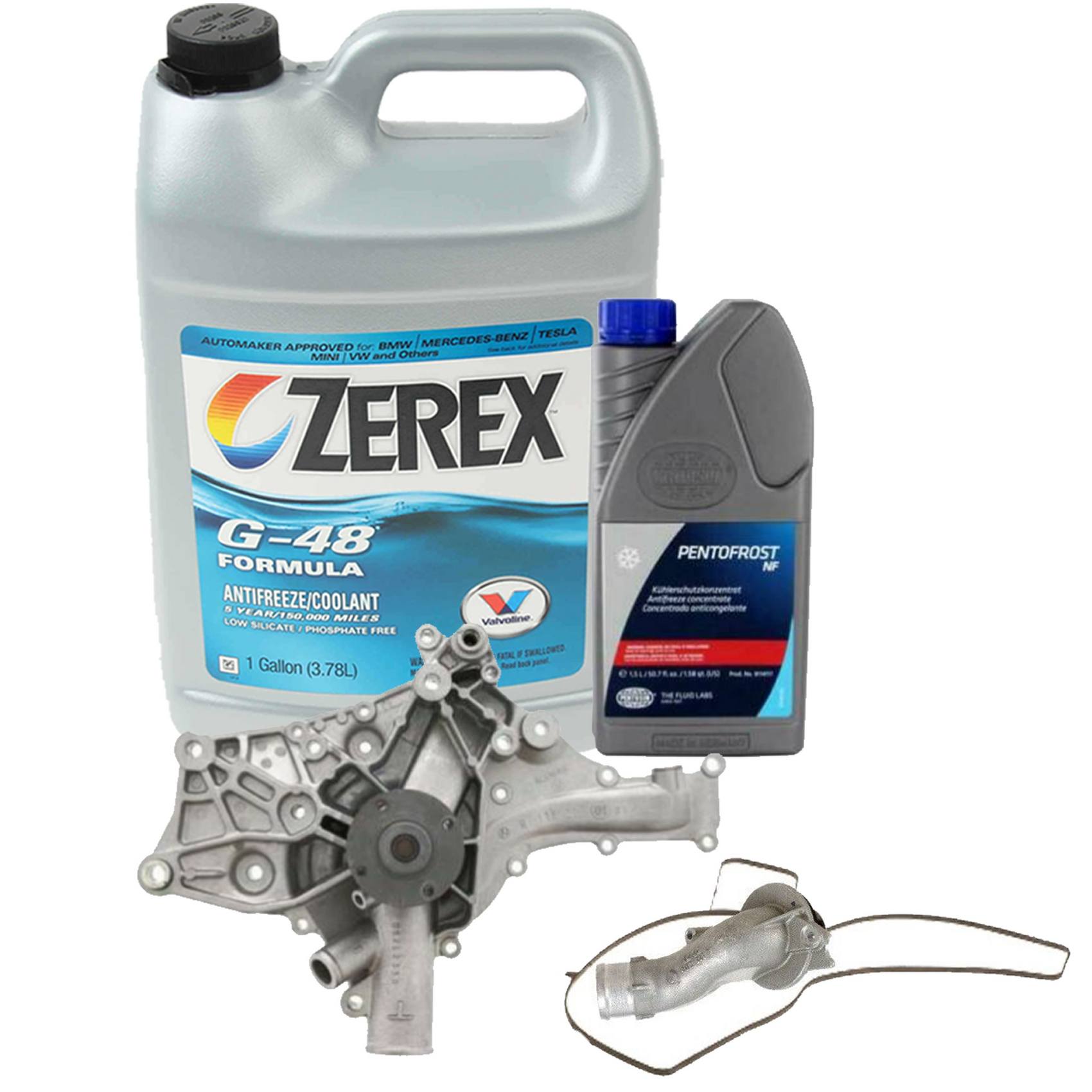 Engine Water Pump and Thermostat Assembly Kit (Remanufactured) Genuine ...