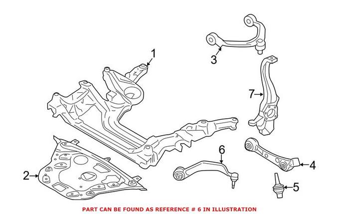 BMW Suspension Control Arm – Front Passenger Right 31106861158 Genuine ...