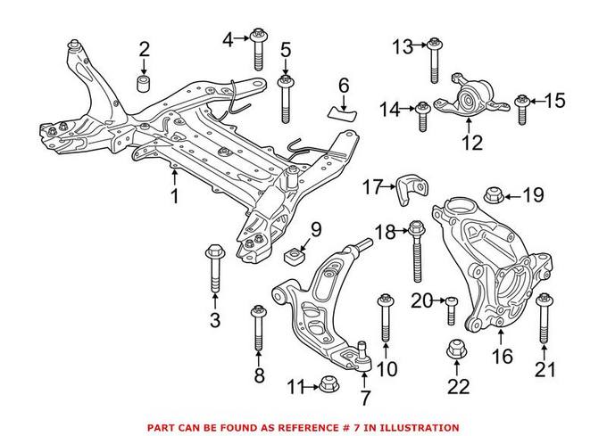 BMW Suspension Control Arm – Front Passenger Right 31126879844 Genuine ...
