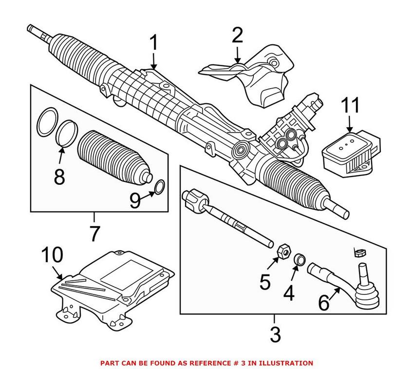 BMW Tie Rod Assembly – Front 32216777451 Genuine BMW 32216777451