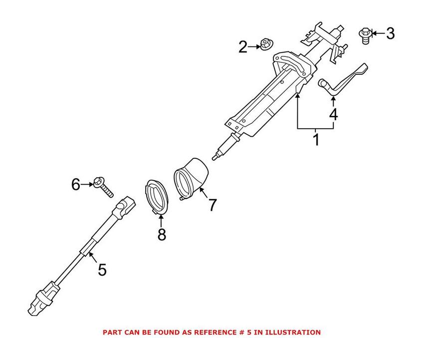 BMW Steering Shaft Genuine BMW 32306787334