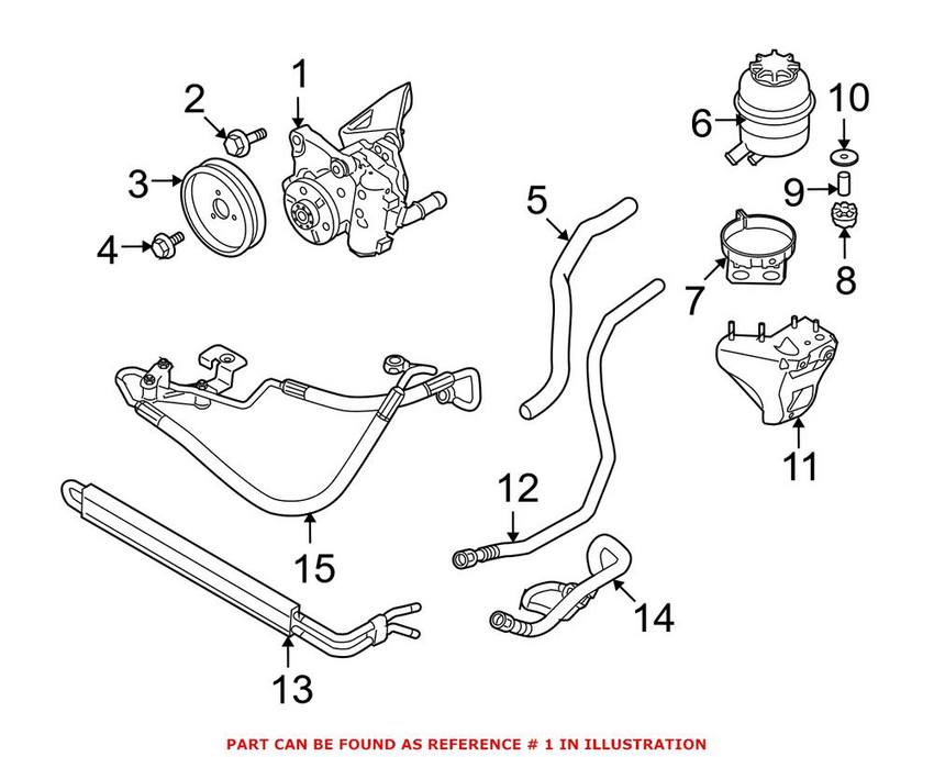 BMW Power Steering Pump Genuine BMW 32416779244