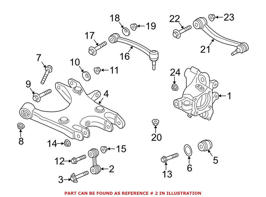 BMW Suspension Integral Link Genuine BMW 33322284130