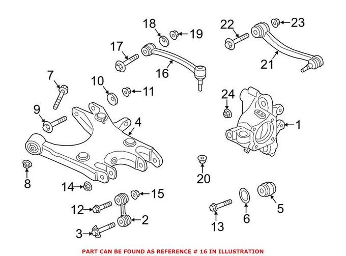 BMW Suspension Control Arm – Rear 33322284132 Genuine BMW 33322284132