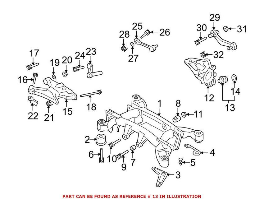 BMW Suspension Control Arm Bushing Genuine BMW 33326770985