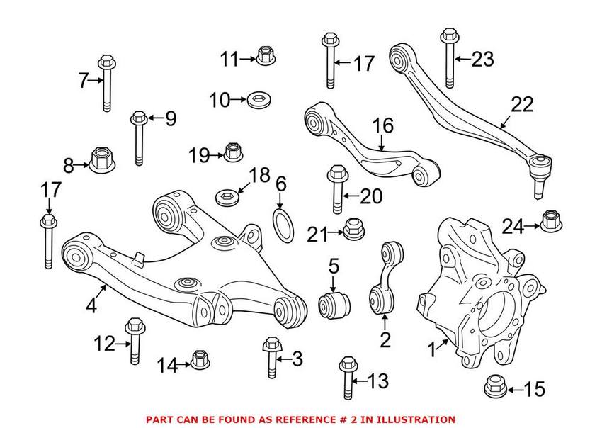 BMW Suspension Integral Link Genuine BMW 33326775683