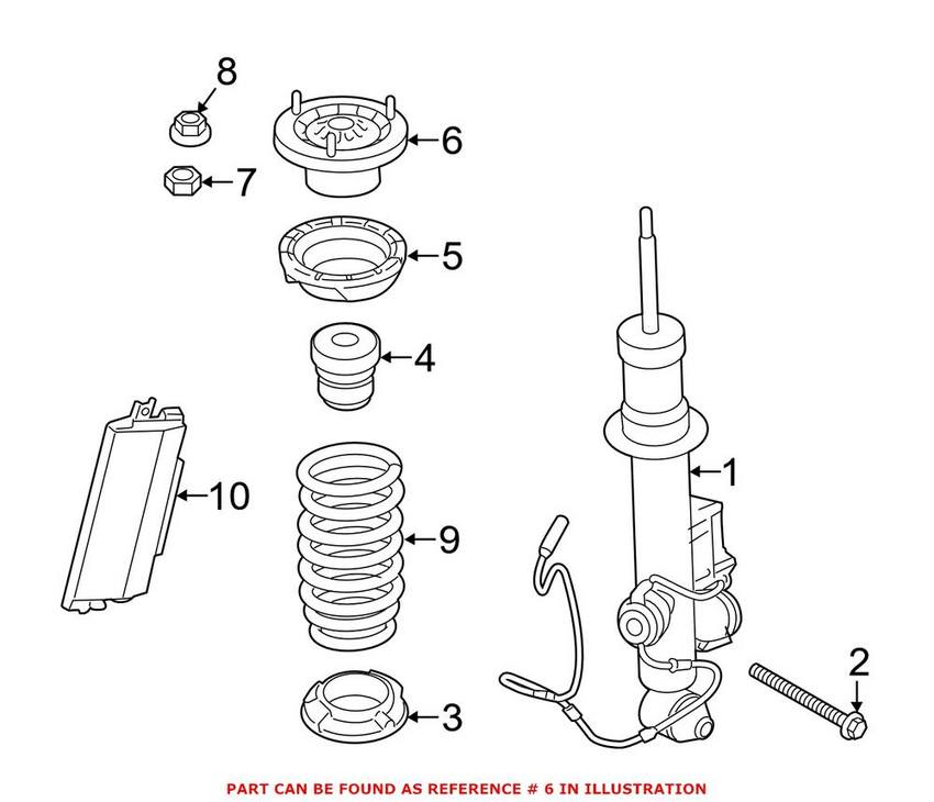 Shock Mount – Rear Genuine BMW 33502284455
