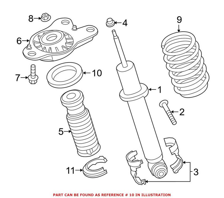 BMW Coil Spring Insulator – Upper 33536852240 Genuine BMW 33536852240