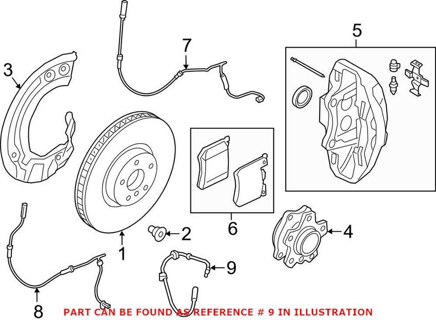 BMW Brake Hose – Front 34106861805 Genuine BMW 34106861805