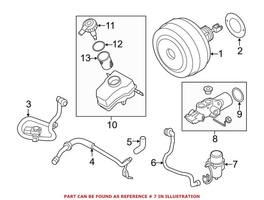 BMW Vacuum Pump 34332283333 Genuine BMW 34332283333