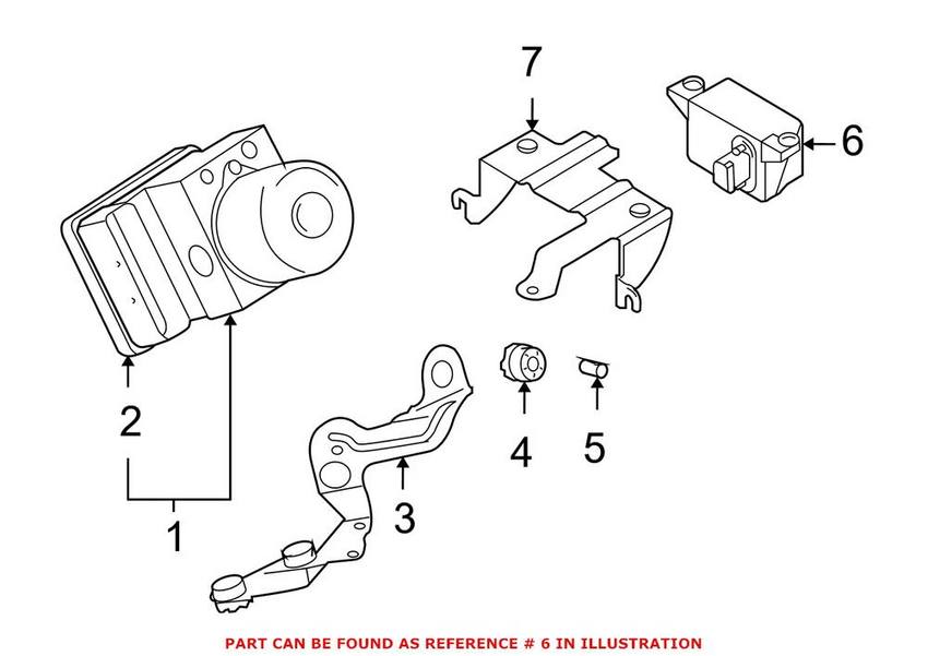 BMW ABS Deceleration Sensor 34526764018 Genuine BMW 34526764018