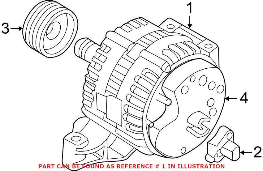 Volvo Alternator (180A) (Rebuilt) 36012619 Genuine Volvo 36012619
