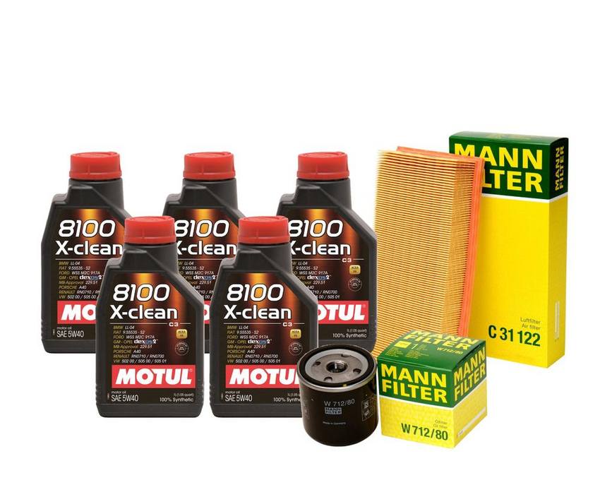 SAAB Engine Oil Change Kit – Motul 93186554 (5W40) (X-CLEAN 8100 ...