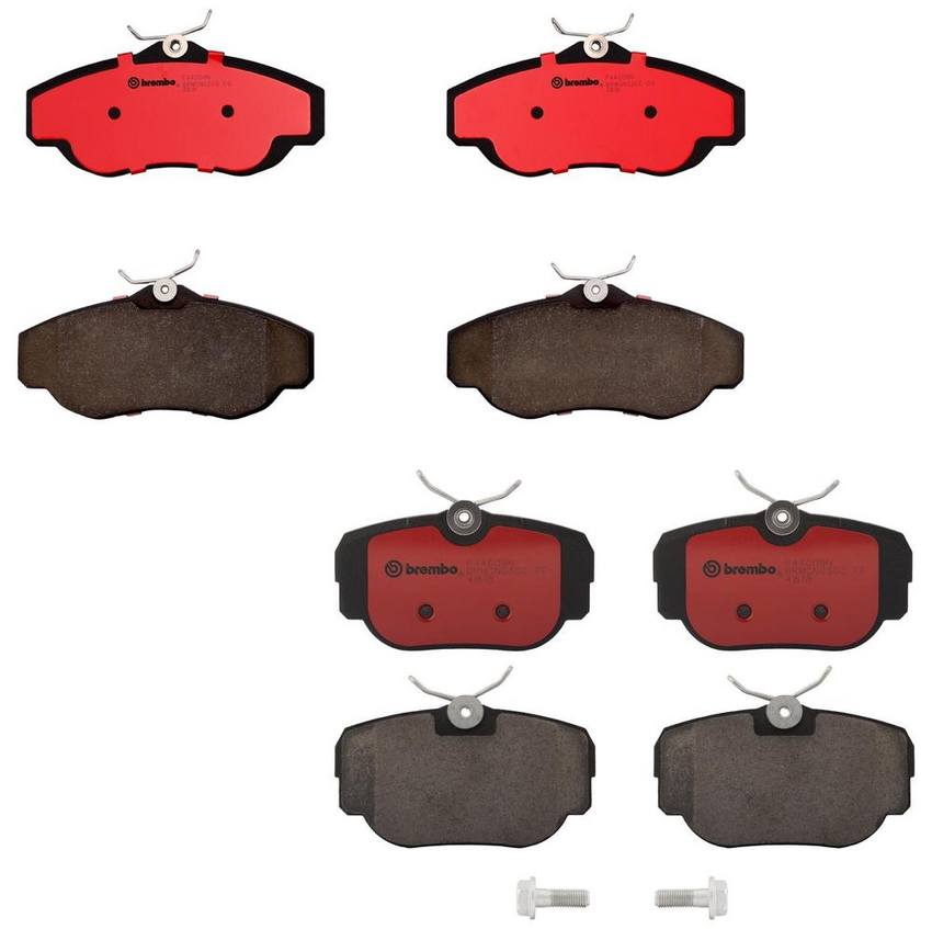 Brembo Disc Brake Pads Kit – Front and Rear (Ceramic) Brembo 3804168KIT