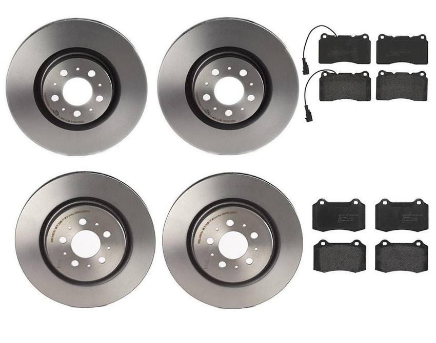Volvo Brakes Kit – Pads & Rotors Front and Rear (330mm/330mm) (Low-Met ...
