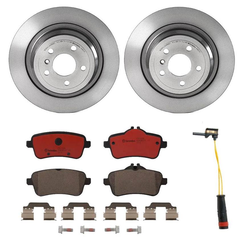 Mercedes Brembo Brakes Kit – Pads and Rotors Rear (325mm) (Ceramic ...