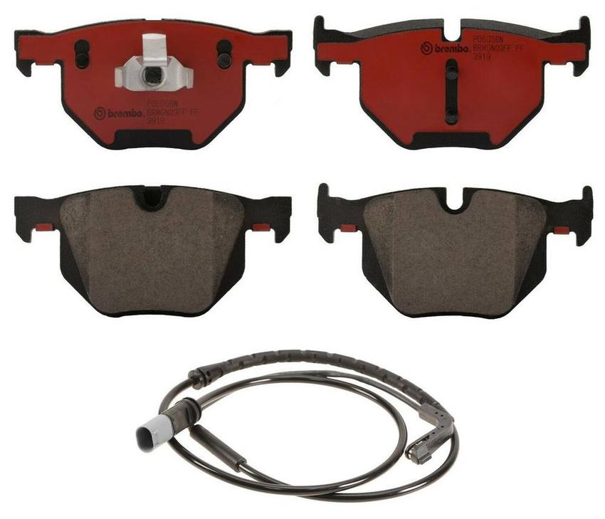 Brembo BMW Brakes Set Kit – Pads Rear (Ceramic) (with Sensor ...