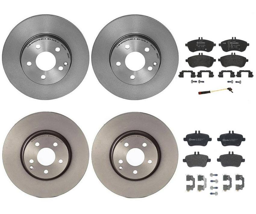Brembo Brake Pads and Rotors Kit – Front and Rear (295mm/300mm) (Low ...