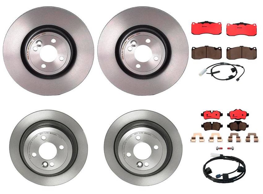 Brembo Brake Pads and Rotors Kit – Front and Rear (330mm/280mm ...